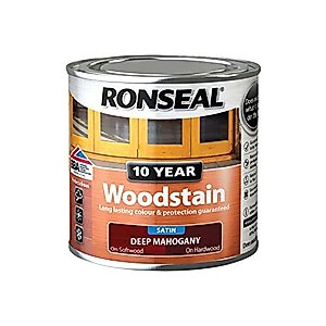 Ronseal - 10 Year Woodstain Deep Mahogany 250ml