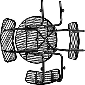 Global Industrial 46" Wheel Chair Accessible Round Picnic Table, Surface Mount, Black