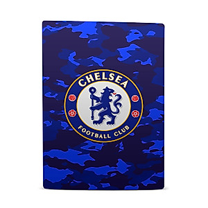 Head Case Designs Officially Licensed Chelsea Football Club Camouflage Mixed Logo Vinyl Faceplate Sticker Gaming Skin Decal Cover Compatible With Sony PlayStation 5 PS5 Digital Edition Console