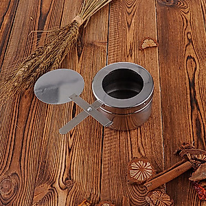 2pcs Steel Buffet Fuel Serving Dishes Chafing Dish Burner Holder Chafing Dishes& Food Warmers Fuel Holder Stainless Warming Trays for Buffets Party Tiny Fuel Holder Cans Small