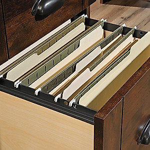 Sauder Harbor View Corner Computer Desk, Curado Cherry finish