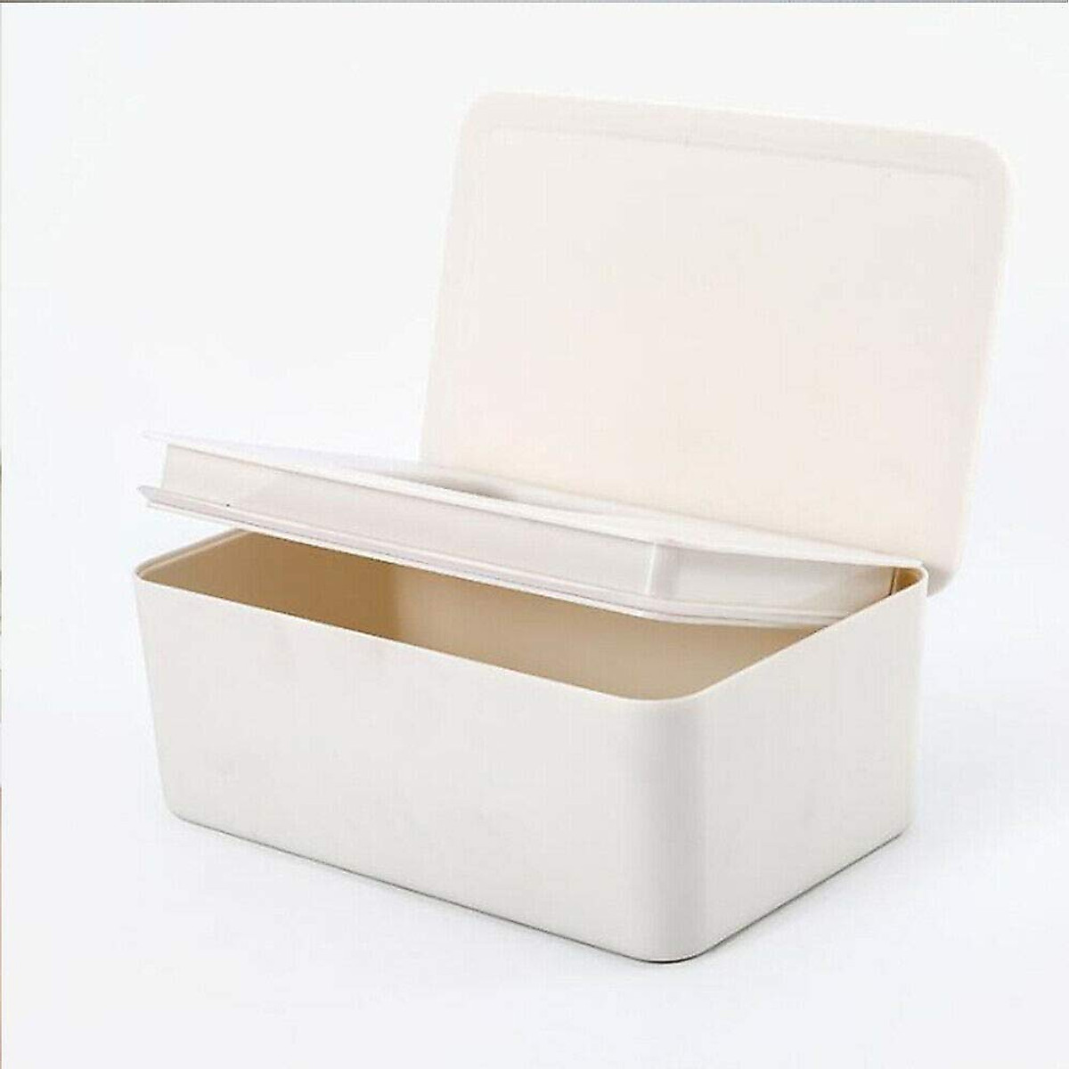 XUSHAN Baby Wipes Dispenser, Container for Wipes, Wet Wipes Box with Sealed Lid, Diaper Storage Case, Toilet Tissue Dispenser Box(White(1 PC))