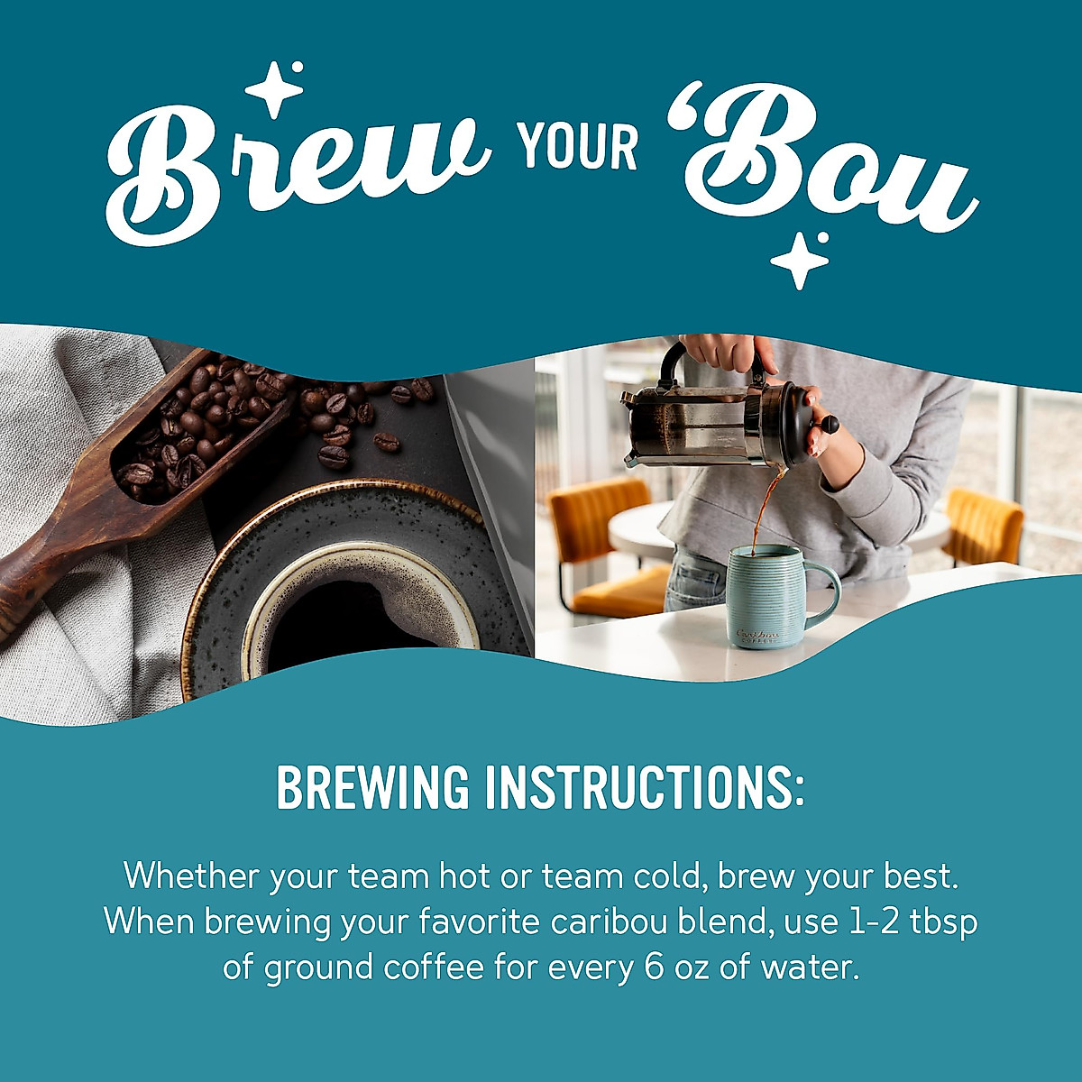 Caribou Coffee, Flavored Ground Coffee - Vanilla Hazelnut Dreamstate 66 Ounces (6 Bags of 11 Ounces)