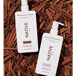 Native Shampoo and Conditioner Set | Sulfate Free, Paraben Free, Dye Free, with Naturally Derived Clean Ingredients| 16.5 oz (Warm Cider & Cinnamon, Moisturizing)