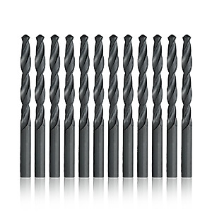Drill America - D/AN3/16P12 3/16" High Speed Steel Black Oxide Drill Bit (Pack of 12), D/an Series