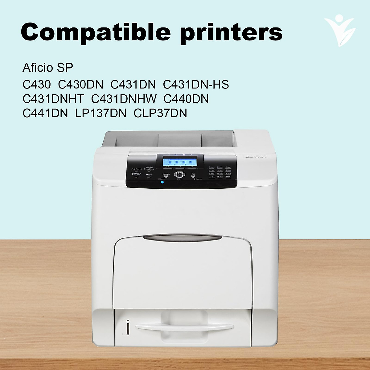 YUANQIMM SP C430 SP C430A Toner Cartridge Replacement for Ricoh SP C440DN C430DN C430 C431DNHT C431DNHW High-Yield for Ricoh 821105 821106 821107 821108 (1xBlack 1xCyan 1xMagenta 1xYellow,4-Pack)