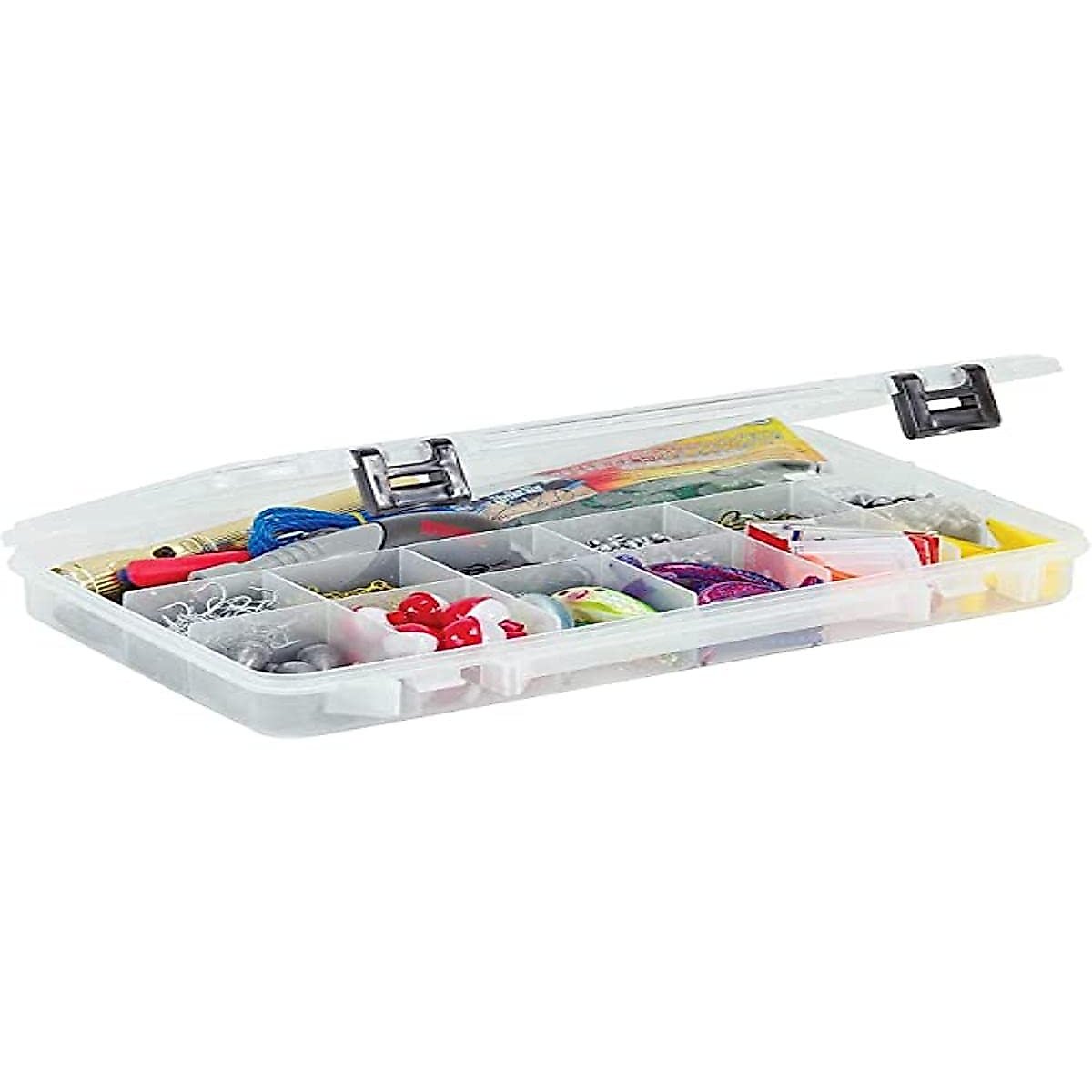 Plano 2371304 ProLatch 3700 Size Stowaway Boxes with 13 Fixed Compartments, Clear, One Size