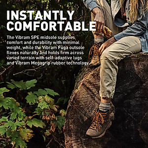 Danner Mountain 600 Hiking Boots for Women - Waterproof, Durable Suede Upper, Breathable Lining, Triple-Density Footbed & Vibram Traction Outsole, Saddle Tan - 6.5 M