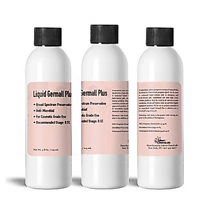 Talsen Chemicals Germall Plus- Natural Preservative - Clear Liquid - Excellent Broad Spectrum Preservative Compatible with Most Cosmetic Ingredients Good for Water Based Formulas (4 Ounce / 118 mL)