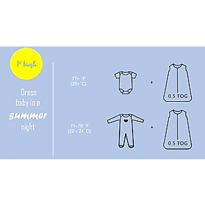 1st Laugh 100% Cotton Muslin Baby Sleeping Sack Bag, for Boy and Girl (Deer, Large)