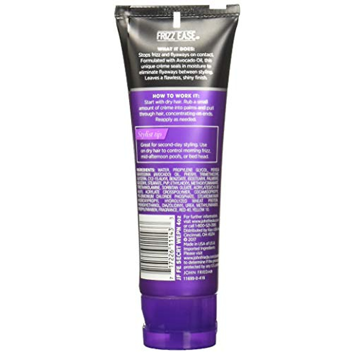 Frizz-Ease Secret Weapon TouchUp Creme, 4-Ounce Tube (Pack of 3)
