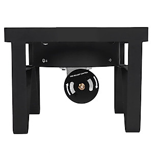 FRITHJILL Outdoor Stove Propane Gas Cooker with Adjustable 0-20Psi Regulator,20W BTU Propane Gas Single Burner Cast Iron Gas Cooker with Stand