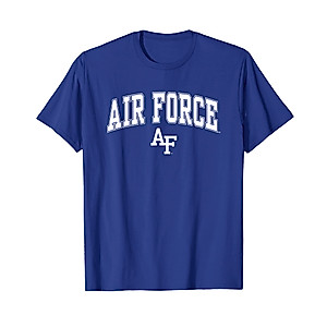 Elite Authentics Air Force Falcons Arch Over Royal Officially Licensed T-Shirt