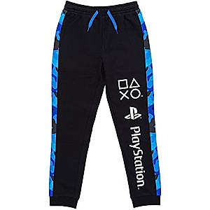 PlayStation Lounge Pants Boys Black Game Console Pajamas Trouser Joggers Pjs 9-10 Years