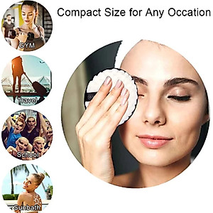 3 Pcs Reusable Makeup Remover Pads with Holder.Misforu Extra Large 5"Makeup Eraser Cloth Reusable Face Pads Eye Makeup Remover Pads for Face Eye Lip Washable Face Clean…