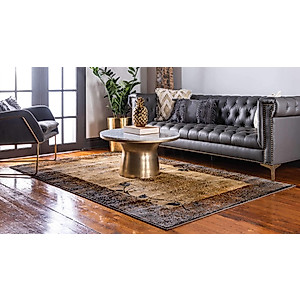 Unique Loom Barista Collection Area Rug - Excelsa (2' 2" x 3' 1" Rectangle, Beige/ Brown)