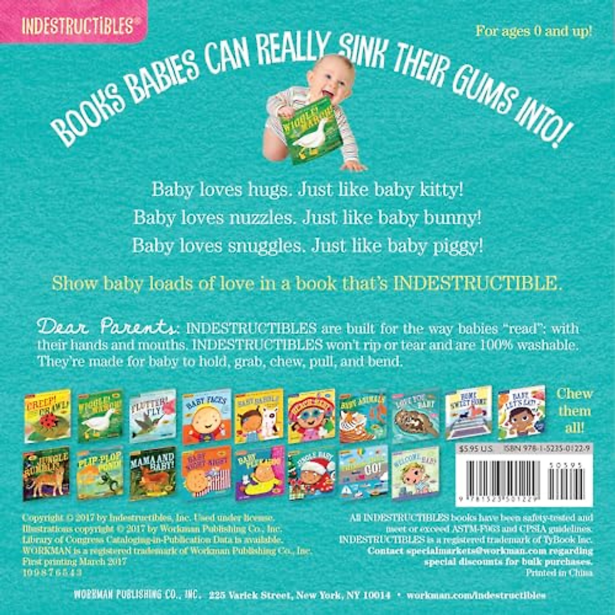 Indestructibles: Love You, Baby: Chew Proof · Rip Proof · Nontoxic · 100% Washable (Book for Babies, Newborn Books, Safe to Chew)