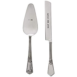 Mud Pie Knife Wedding Cake Serving Set, 12.5"