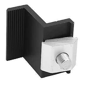 12Pcs PV Solar Panel Z End Clamp Aluminum Alloy Solar Z Bracket Clamp for RVs Houses Solar Panel Installations (45mm)