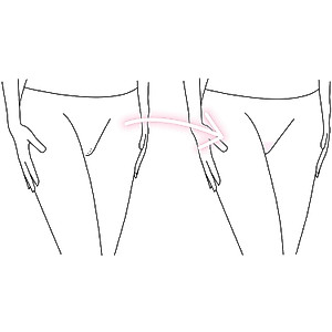 Camel Toe Concealer Seamless Invisible Reusable Silicone Camel Toe Hider for Women Leggings,Swimwear,Activewear (Petite)