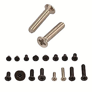 OPYTR Screw Anchors 320PC Laptop Computer Notebook Screws Kit Assemble Fastening Flat Head Black Repair Tool Use Anchors
