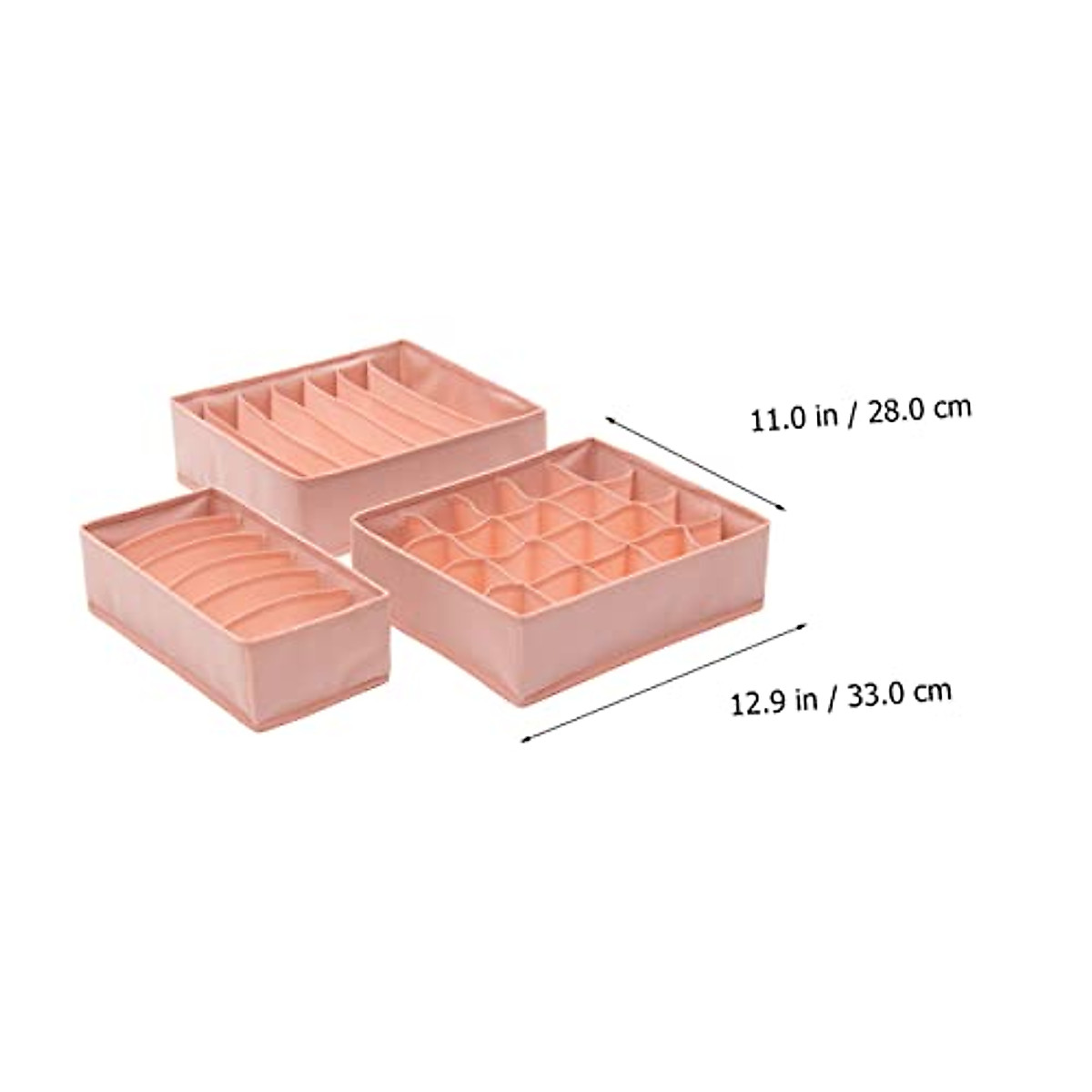 Alipis 1 Set/3pcs Underwear Storage Box Drawers for Clothes Dresser Drawer Hanging Drawers for Closet Storage Bags for Clothes Socks Organizer Drawer Divider Panties Organizer Box Grid