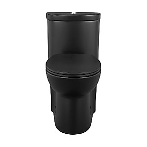 Swiss Madison SM-1T205MB Sublime One Piece Elongated Toilet Dual Flush, Matte Black