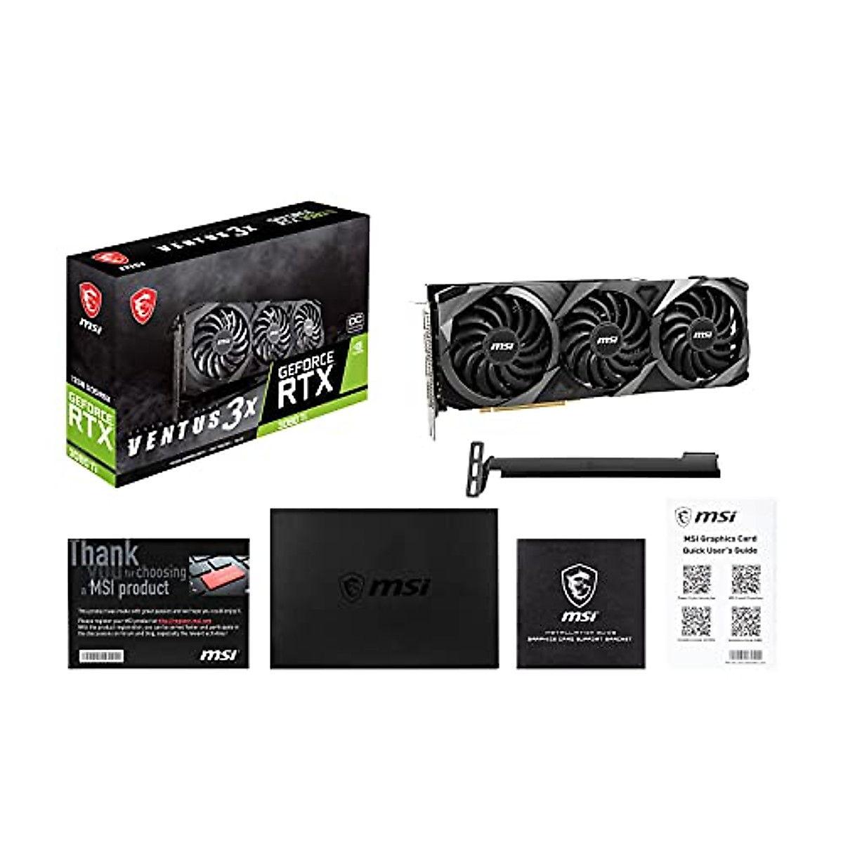 MSI Gaming GeForce RTX 3080 Ti 12GB GDRR6X 320-Bit HDMI/DP Nvlink Tri-Frozr 2 Ampere Architecture OC Graphics Card (RTX 3080 Ti Ventus 3X 12G OC)