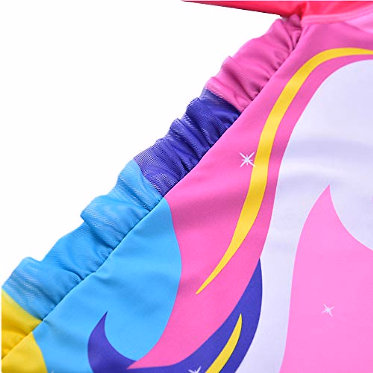 Baby Girl One Piece Swimsuit Sunsuit Long Sleeve Swimwear Rash Guard Toddler Kid Unicorn Bathing Suit Zip with Hat (3 Years/90) Pink