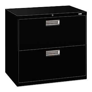 HON - 600 Series Two-Drawer Lateral File, 30w x 19-1/4d, Black 672LP (DMi EA