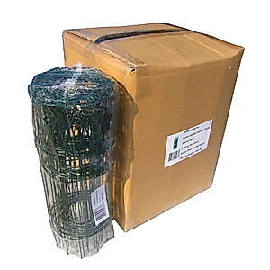 Green Garden Border Edging Folding Fence Roll 14 inches by 20 feet Scroll Top Rolled Yard Fencing Garden Fence, Metal Wire Garden Fence for Outdoor Yard Landscape Patio,Flower Bed Edging.