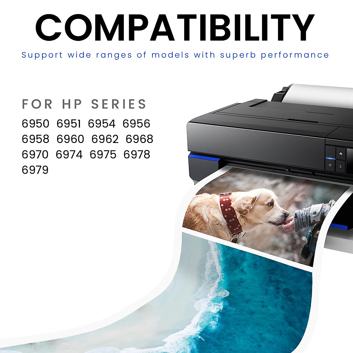 902XL Ink Cartridges Combo Pack Replacement for HP 902 XL Ink Cartridge Work with HP OfficeJet Pro 6960 6978 6968 6975 6970 6958 6962 6979 6950 6951 Printer (Black Cyan Magenta Yellow, 4-Pack)