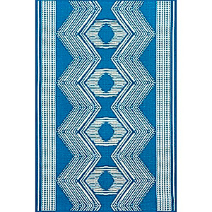 nuLOOM Ranya Tribal Indoor/Outdoor Area Rug, 8' x 10', Teal