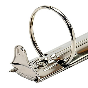 OfficeMax Durable View Binders with Round Ring 1-1/2", Black