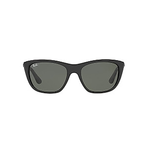 Ray-Ban Woman Sunglasses Black Frame, Green Lenses, 57MM