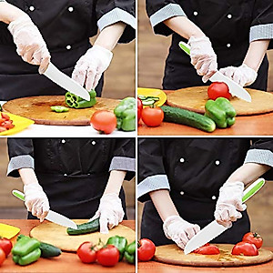 9Pcs Kids Knife Sets Plastic Knife,Kids Chef Nylon Knives Include 5 pcs Square knife, 3pcs Pointed knife,1pc Non-slip Plastic Cutting Board, Children's Safe Children's Safe Cooking For Fruit,Knife