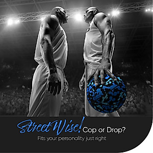 Millenti NCAA Mens Basketball Indoor Outdoor Blue Street Basketball - Regulation Adult NBA Game Size 29.5" Blue Basketball 7, BB0207BU