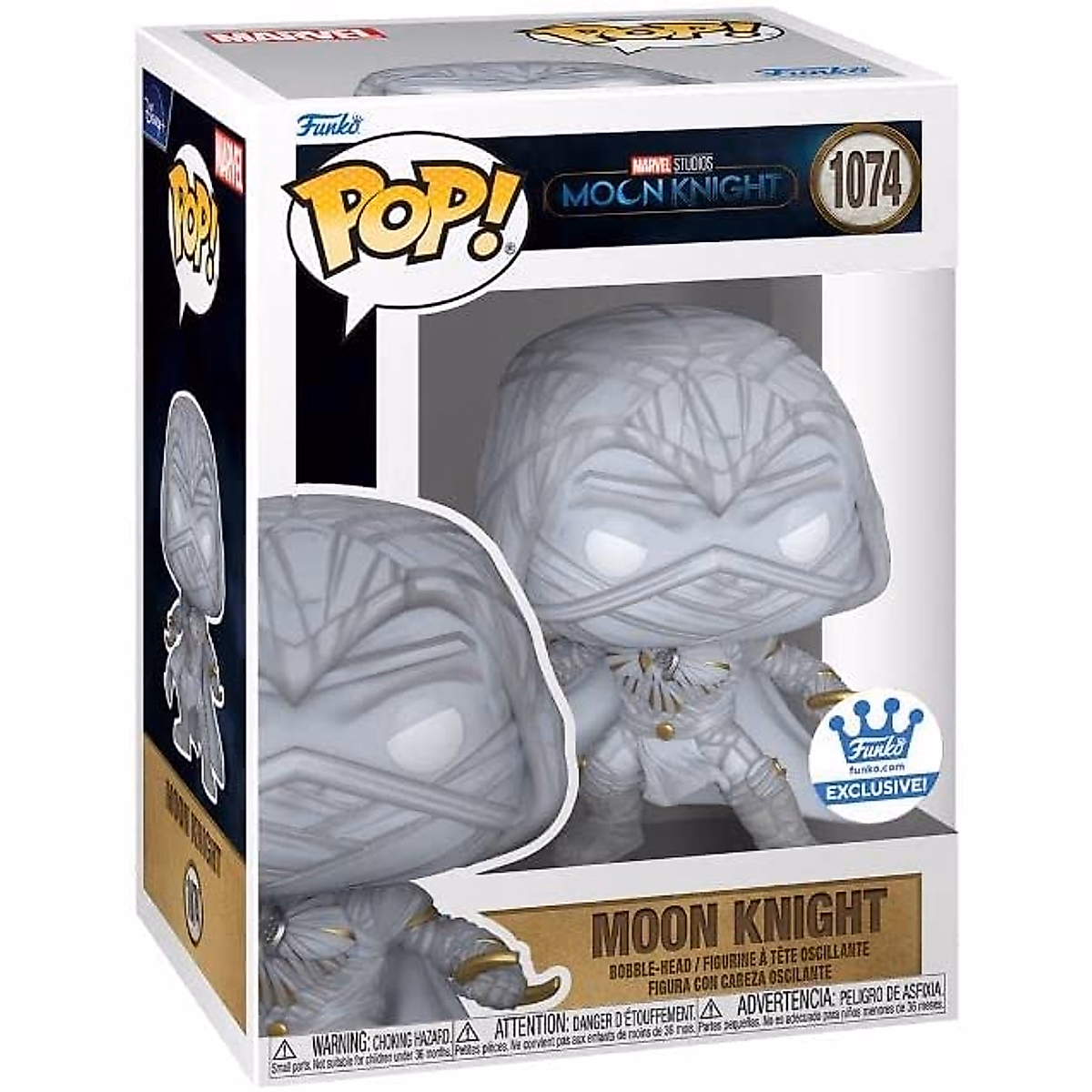 Funko Pop Moon Knight with Weapon Exclusive 1074 Protector and Box Include