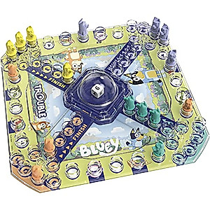 Trouble: Bluey Edition Board / Fun Game for Kids Ages 5 and Up, Game for 2-4 Players, Race Bluey, Bingo, Bandit, or Chilli to The Finish (Amazon Exclusive)