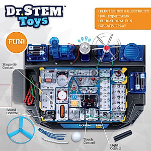 Dr. STEM Toys Circuit Science Kit, Includes Over 100 Electrical Experiments with Lights, Sounds, and Action - for Boys and Girls Ages 8+