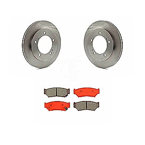 ORTUS UNI Front Disc Rotors & Semi-Metallic Brake Pads Fits K8S1000250