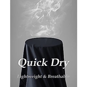 Boladeci Athletic Pants for Men Lightweight Quick Dry Breathable Elastic Waist Zip Pockets Outdoor Jogger Travel Fishing Hiking Pants Black 40