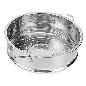 RUNROTOO stainless steel steamer food steamers sticky rice steamer stainless steel cooking utensils food steamer metal steaming basket steamer saucepans Buns Steamer Steaming Tool tray