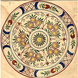 An original design for a porcelain plate