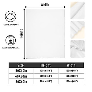 Singer Rapper Bunny Blanket Warm Blanket in The Living Room Car Bedroom (60"x50")