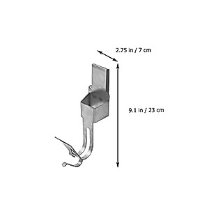 Gadpiparty Waist Tool Rack Waist Hanging Rack Utility Pouch Garage Tool Hooks Hangers Waist Tool Bag Tool Carrying Rack Electric Mounting Pole Garage Hooks Heavy Duty Stainless Steel Silver
