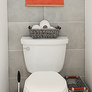 GRANNY SAYS Bundle of 3-Pack Closet Storage Boxes & 2-Pack Wicker Storage Baskets for Shelves