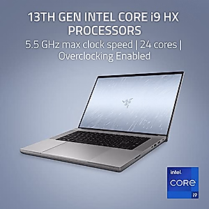 Razer Blade 16 Gaming Laptop: NVIDIA GeForce RTX 4080-13th Gen Intel 24-Core i9 HX CPU - 16" Dual Mode Mini LED (4K UHD+ 120Hz & FHD+ 240Hz) - 32GB RAM - 1TB SSD - Windows 11 - Chroma RGB - Mercury