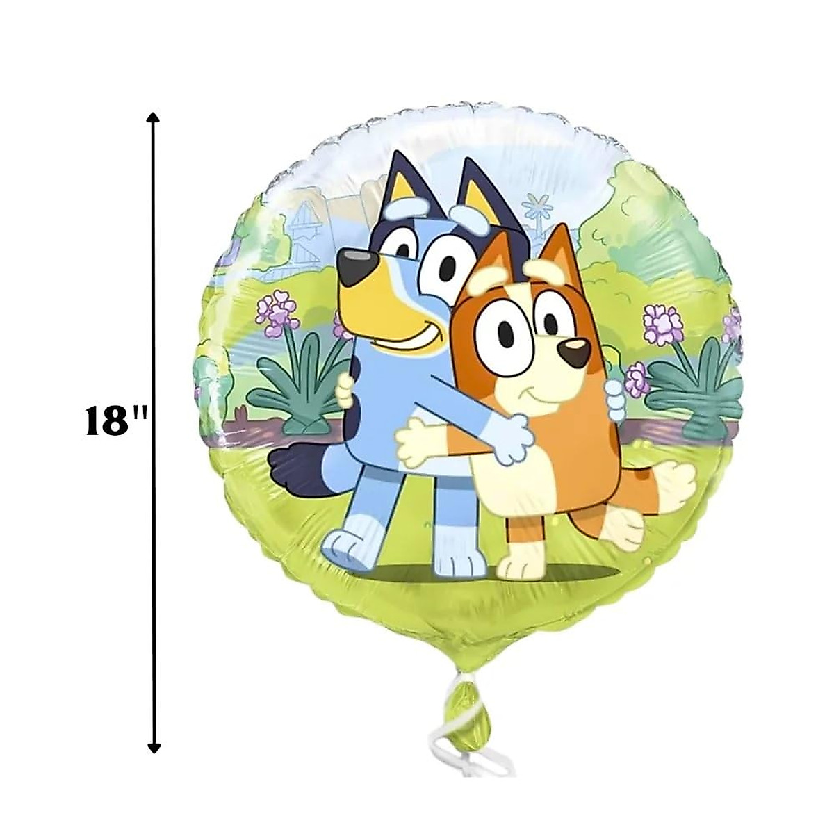 Bluey Round Multicolor Foil Balloon - 18" | Premium Quality & Reusable - Perfect for Celebrations & Kids Parties (1 Count Pack)