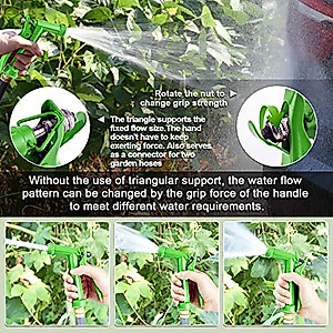 IRRIGLAD Hose Nozzles 2 Pack with More Durable 304 Stainless Steel Flexible Green Pistol Water Sprayers for Garden Watering
